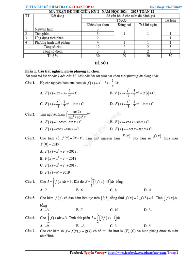 (NBV) -10 ĐỀ GK2-TOÁN 12-FORM MOI | PDF