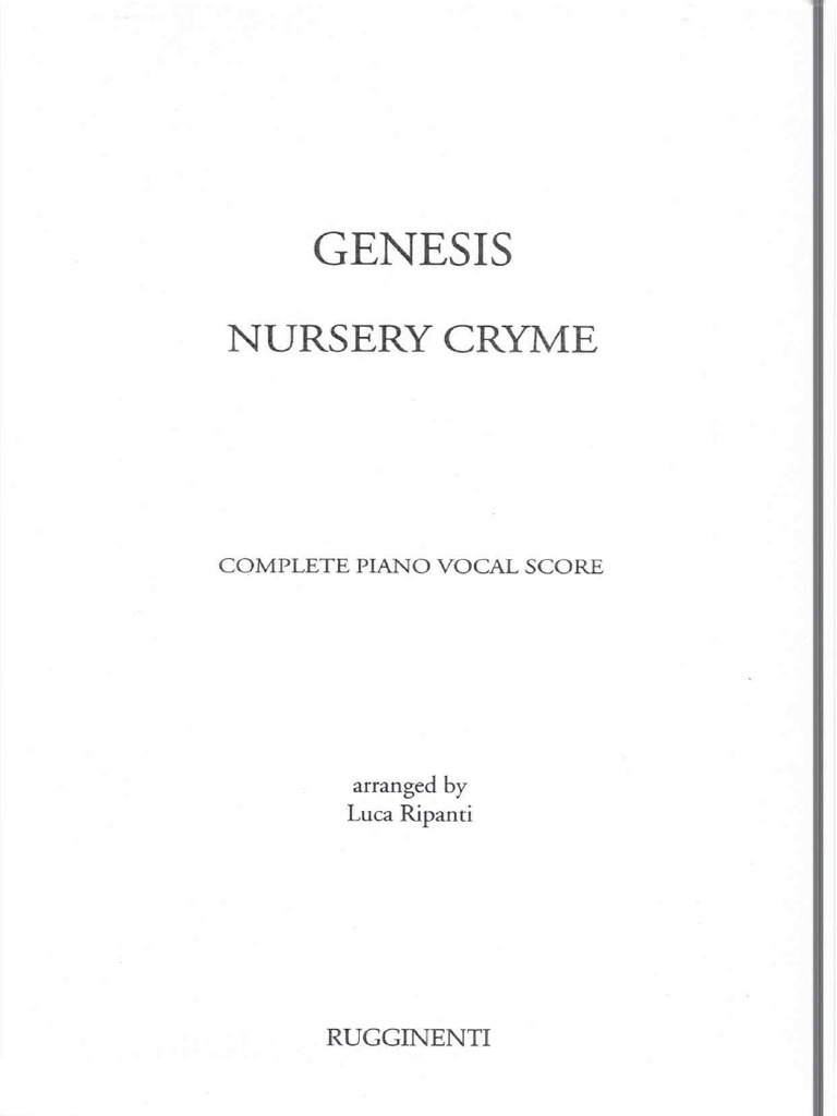 Genesis Nursery Cryme | PDF
