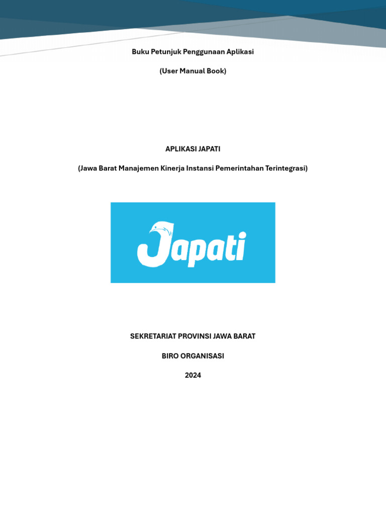 Manual Book JAPATI | PDF