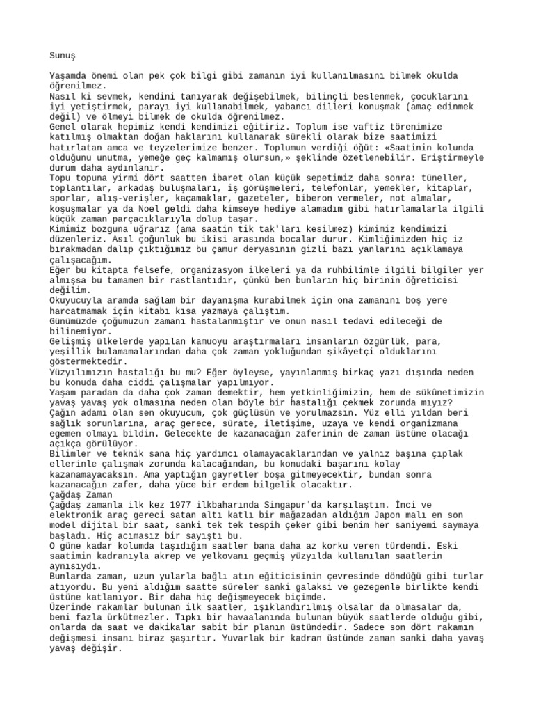 Zaman Yonetimi, Onemli | PDF