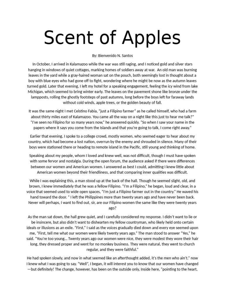 Scent of Apples RETYPED | PDF