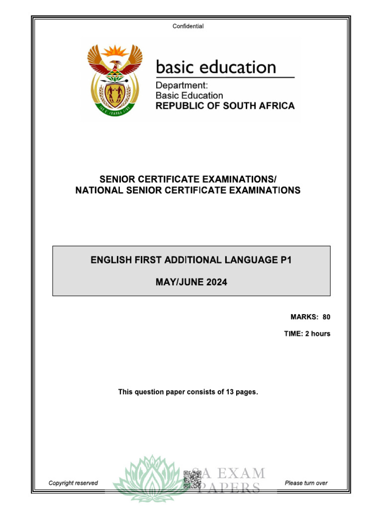 English FAL P1 May-June 2024 QP | PDF