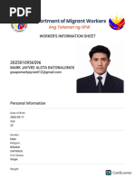 E-Registration Sample for John Arellano | PDF | Government And Personhood