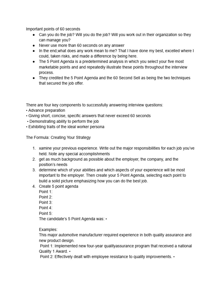 Get Hired in 60 Seconds | PDF | Employment | Behavior Modification