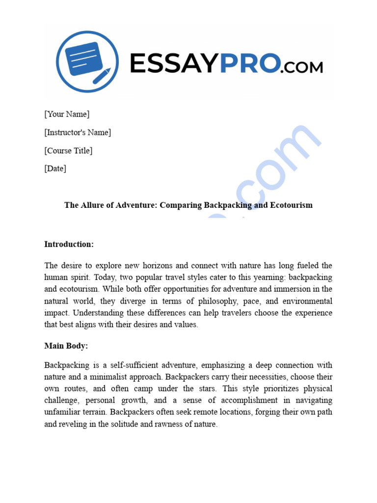 Allure of Adventure 46efdcf8b4 | PDF | Natural Environment