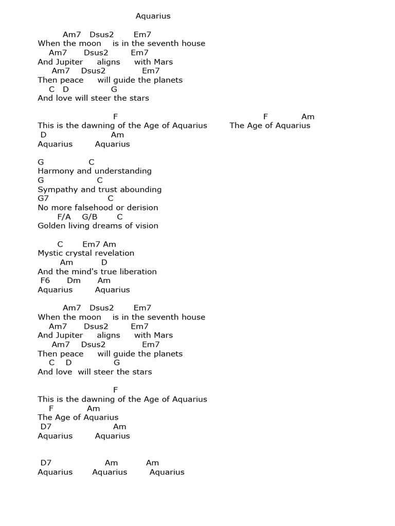 Aquarius | PDF