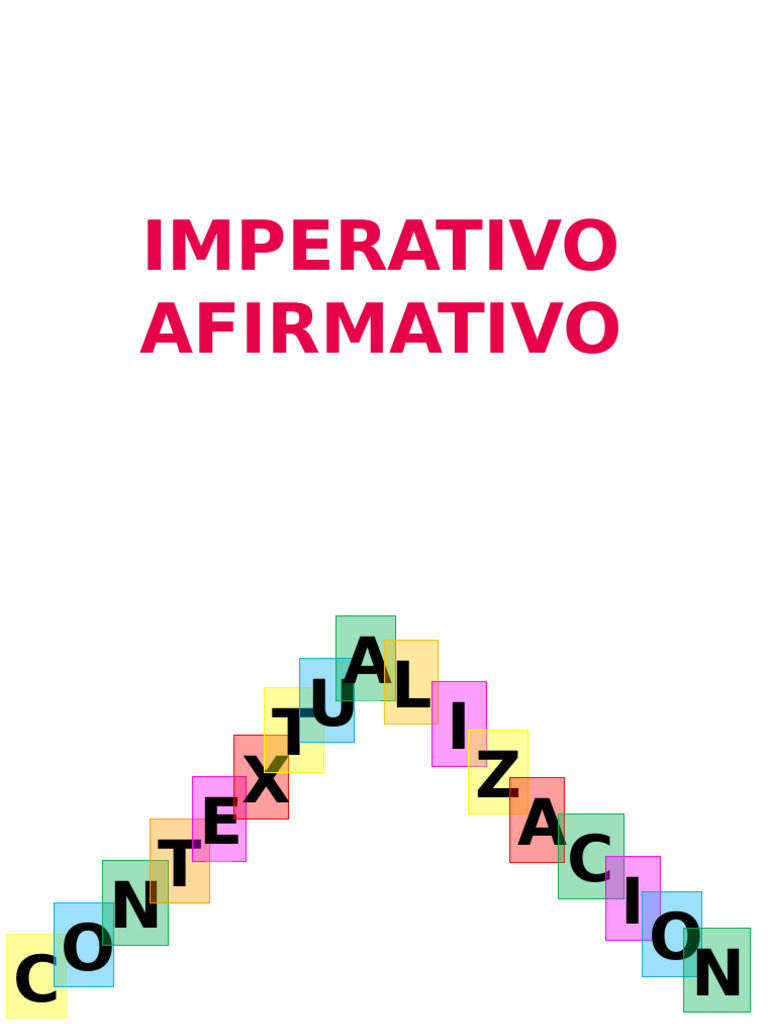 Verbos Imperativo Afirmativo | PDF | Verbo | Conjugación gramatical