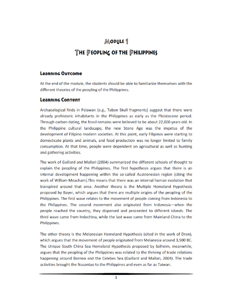 Module 1 - SSP-1 | PDF