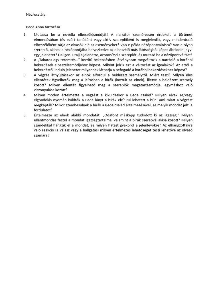 Bede Anna Tartozása | PDF