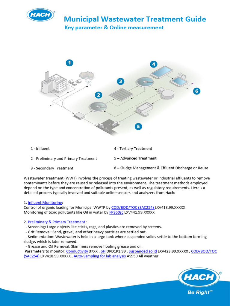 Hach Wwt Guide | PDF | Sewage Treatment | Environmental Issues