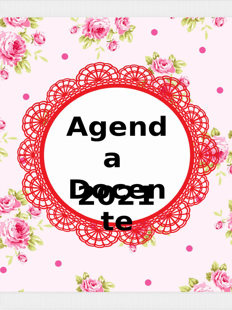 Agendas Docente 2021 Floral | PDF
