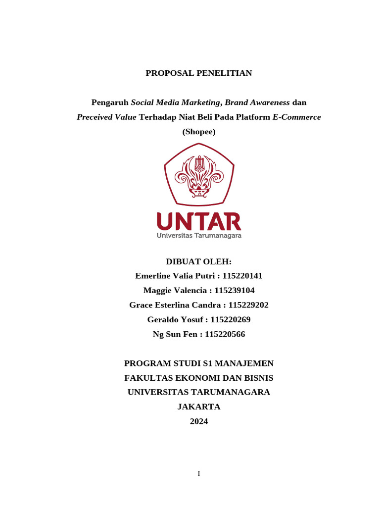 SKRIPSI RISET PEMASARAN - COTOH DENISE (1) .Docx 27april Yang Benar | PDF