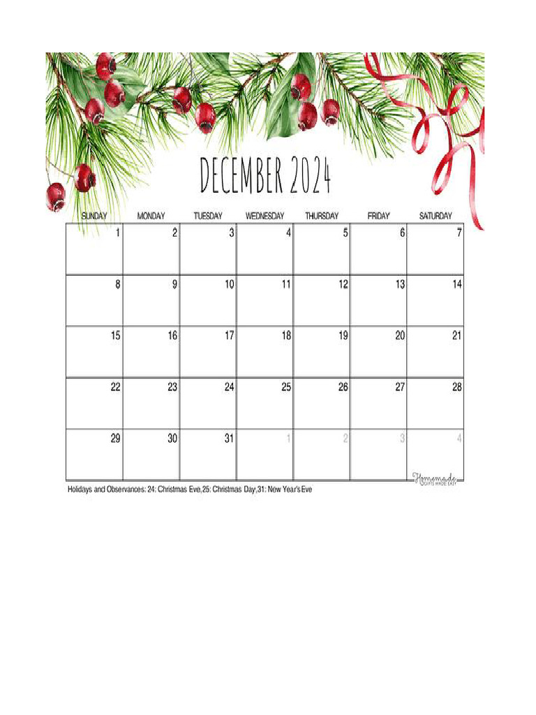 Dec Calender | PDF
