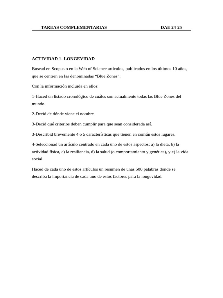 Tareas Complementarias 24-25 | PDF | España | Economias
