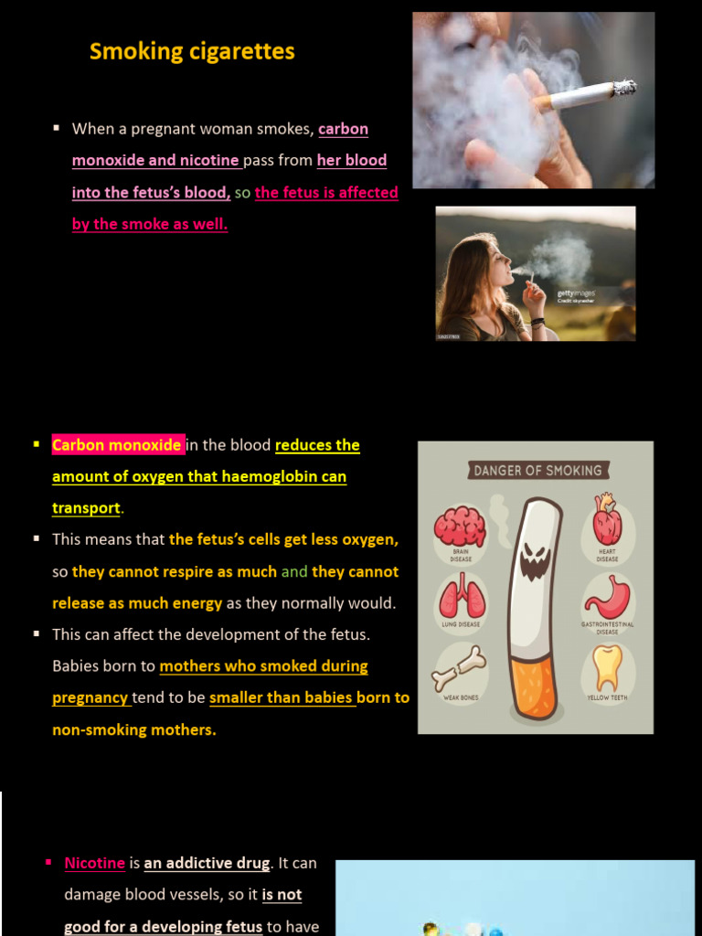 Yr 9 Unit 4 (4.4 - Smoking Cigarette & Drugs) | PDF | Diabetes | Pregnancy