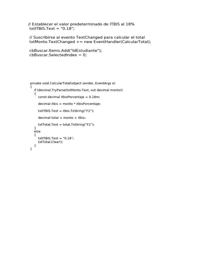 Establecer El Valor Predeterminado de ITBIS Al 18 | PDF