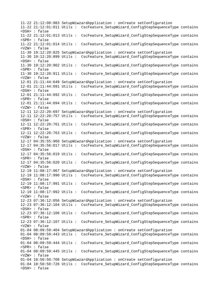 Setup Wizard Configuration Logs | PDF