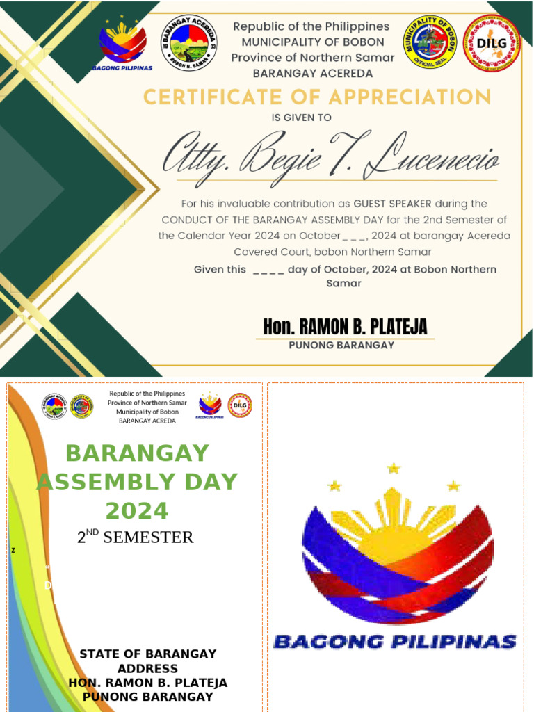 Brgy Assembly Program | PDF