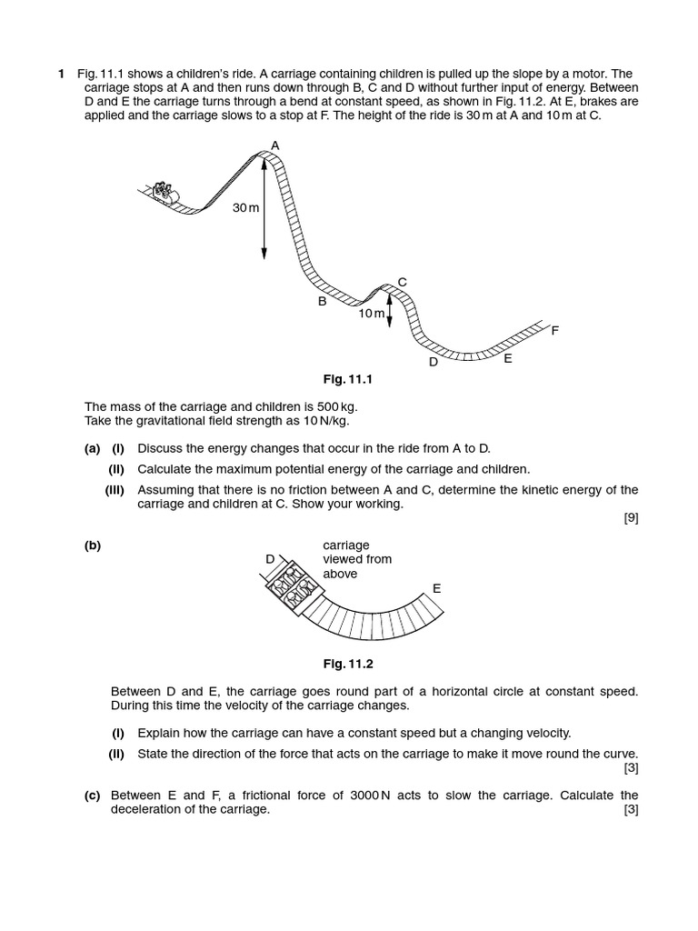 Cambridge O Level Physics P2 Questions | PDF | Power Station | Energy ...