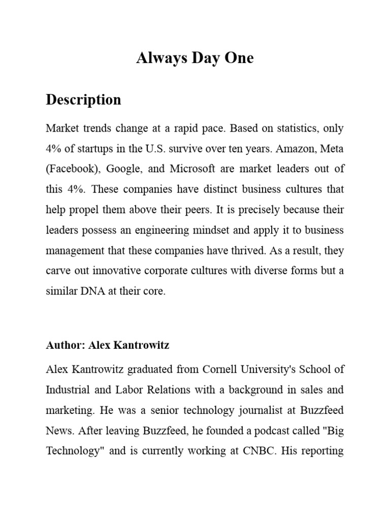 Always Day One | PDF | Artificial Intelligence | Intelligence (AI ...