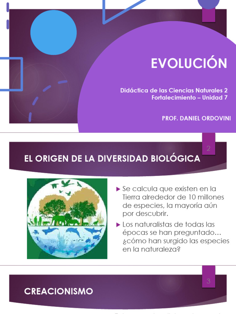 Didáctica Cs. Nat. - Unidad 7- Anexo 1 | PDF | Evolución | Charles Darwin
