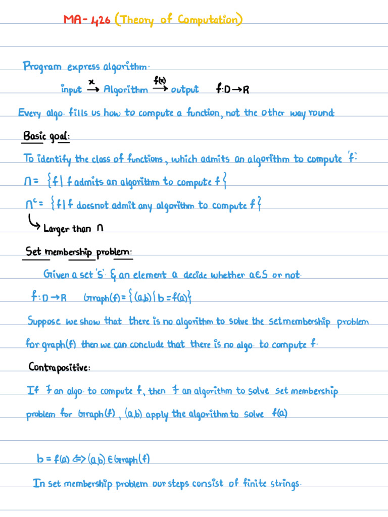 Theory of Computation | PDF