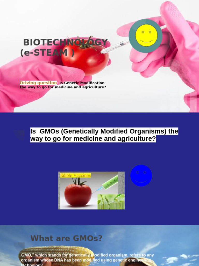 GMOs - Pros and Cons, (E-STEAM) | PDF | Genetically Modified Organism ...