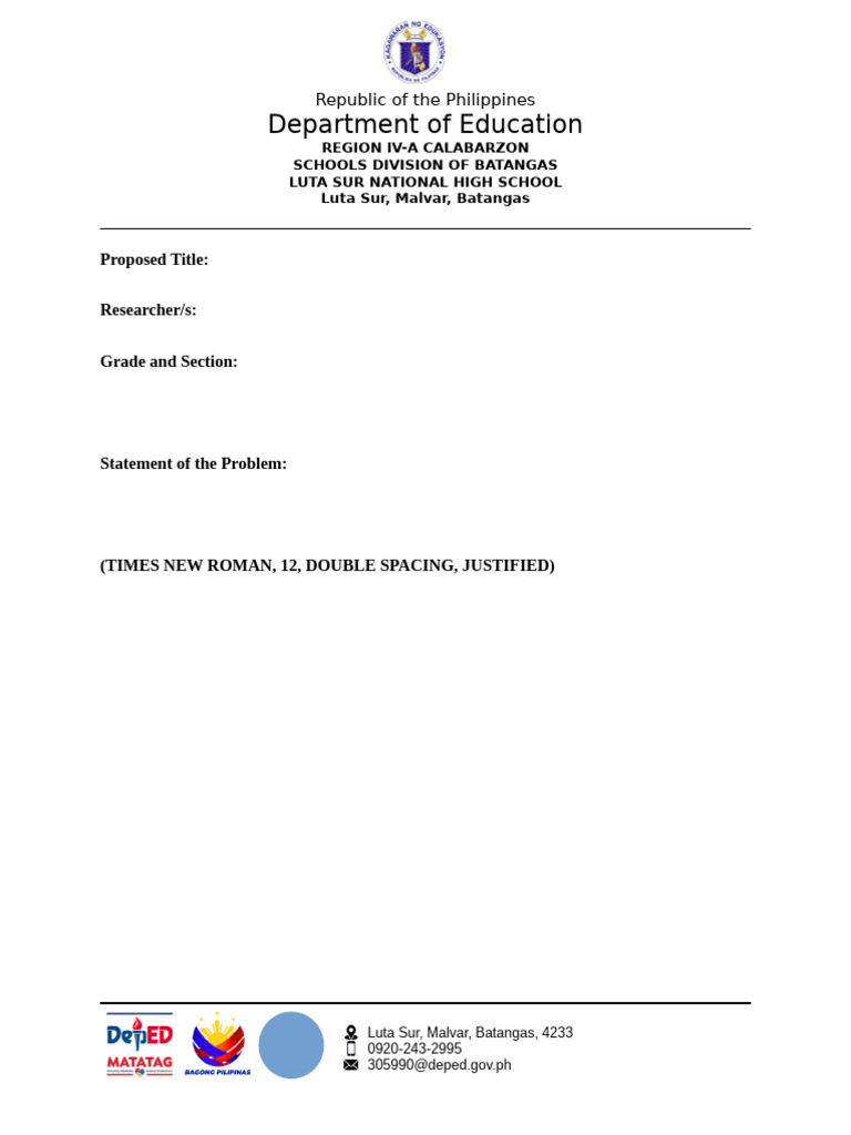 Format g10 Sop Title | PDF