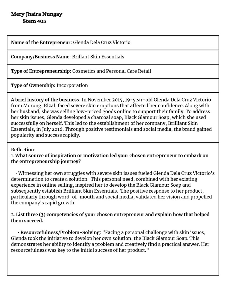 01 Activity 2 - 20250203 - 102511 - 0000 | PDF | Entrepreneurship | Communication