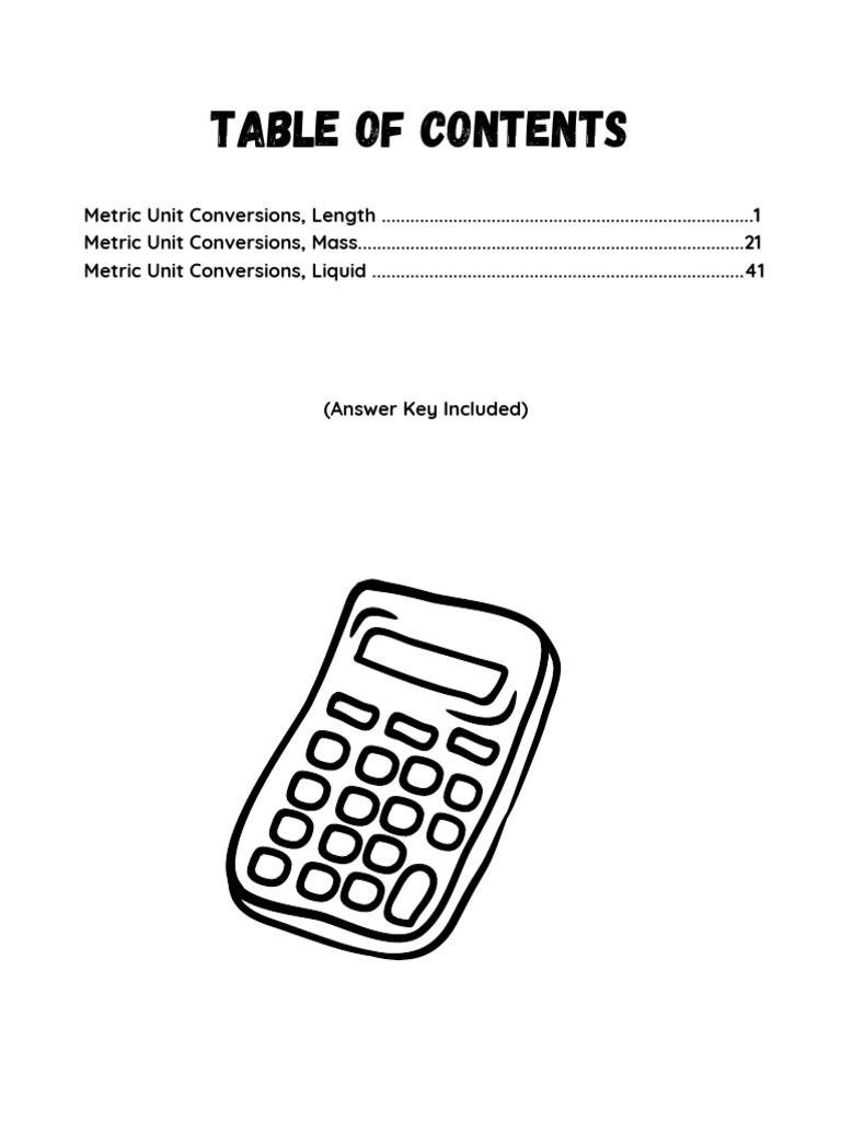 Metric Conversion Workbook | PDF | Kilogram | Length