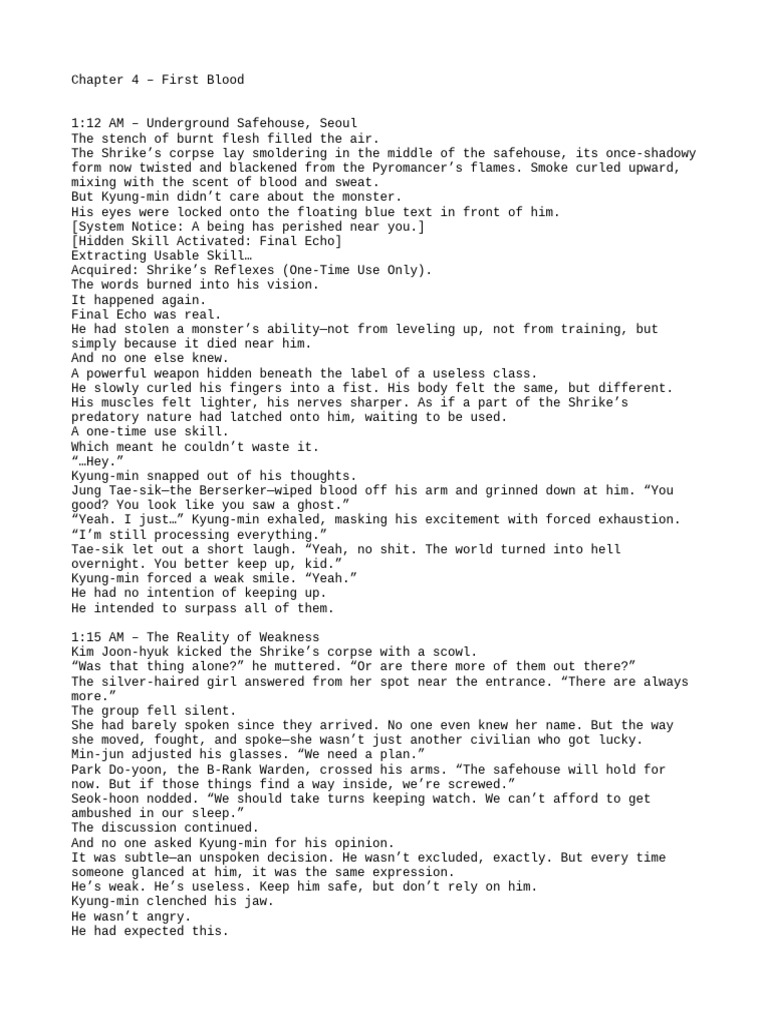 First Blood: Awakening Power | PDF | Spider
