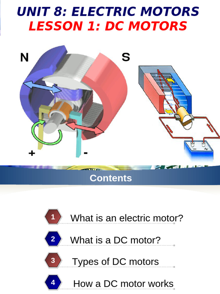 Unit 8 Electric Motors | PDF | Electric Motor | Electrical Equipment