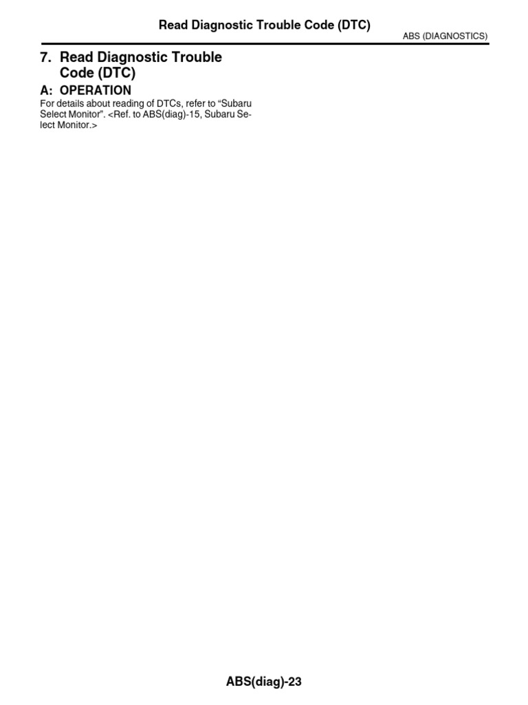 07 - Read Diagnostic Trouble Code | PDF