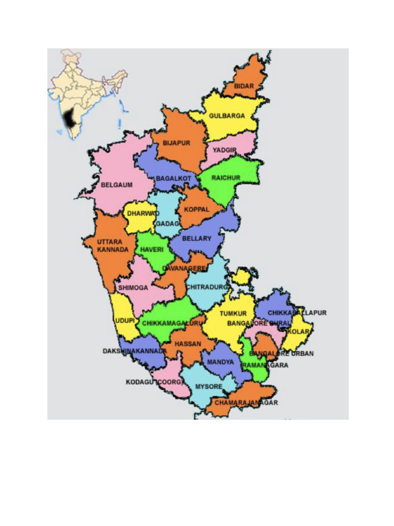 Karnataka Map | PDF