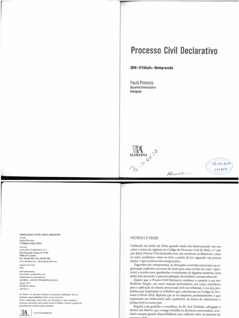 Paulo Pimenta - Processo Civil Declarativo | PDF