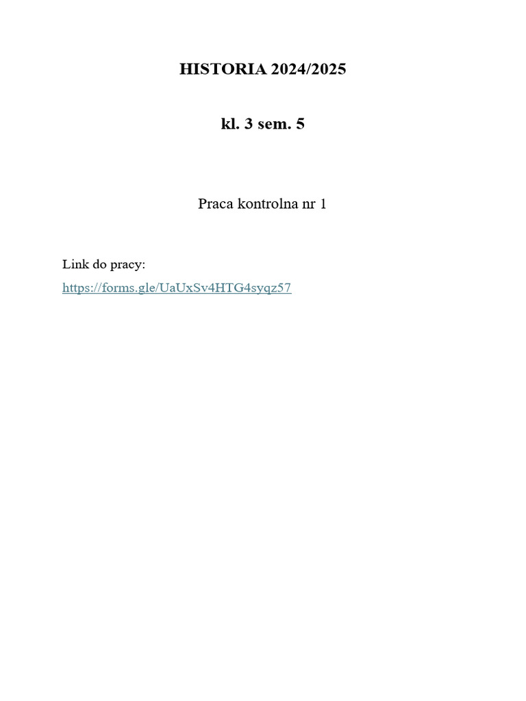 Praca Kontrolna Nr1 - Sem5 | PDF