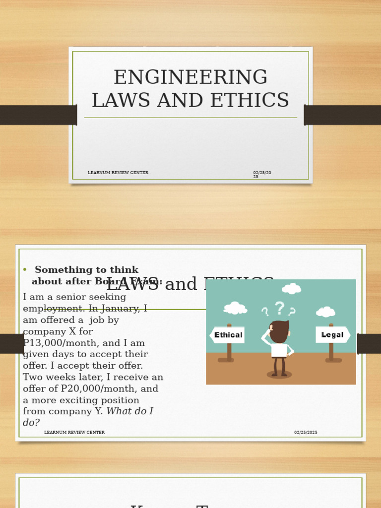 Engineering Laws and Ethics For ChE | PDF | Waste | Water Pollution