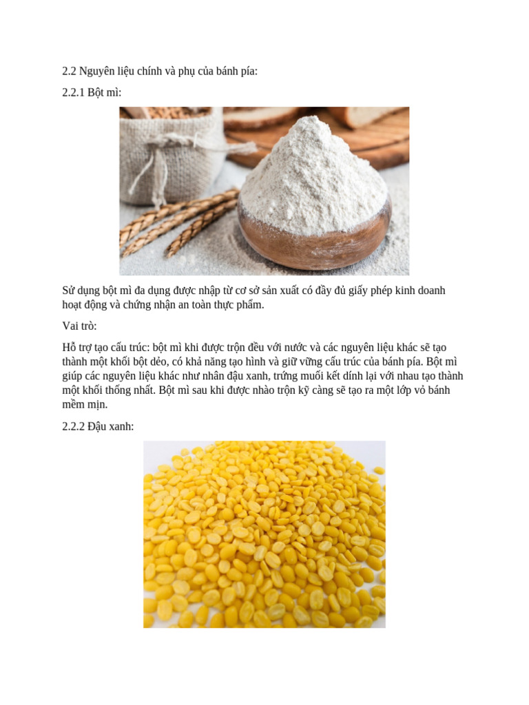 nguyên liệu pía | PDF