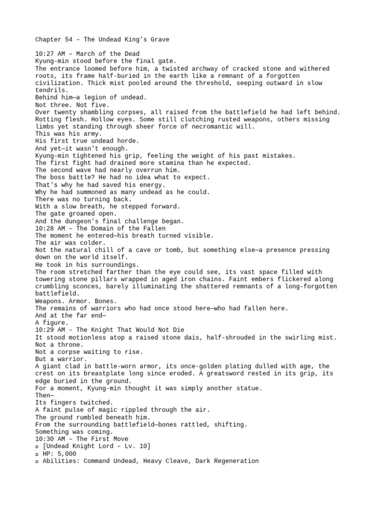 Chapter 54 - The Undead King's Grav | PDF