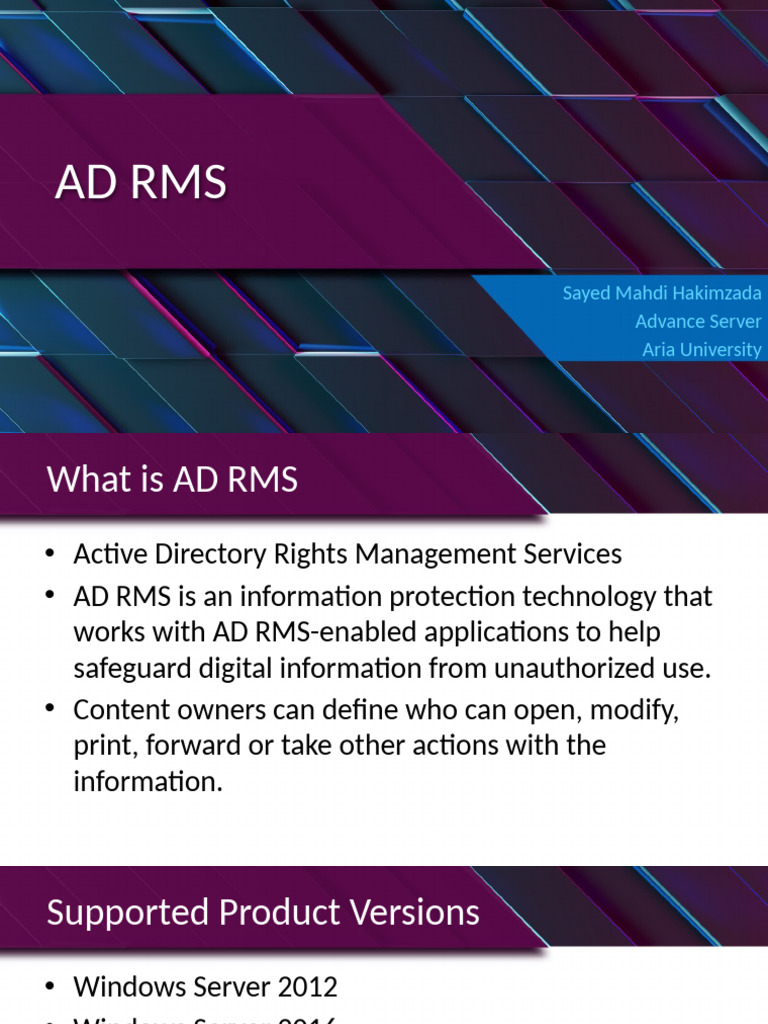 05 AD RMS | PDF