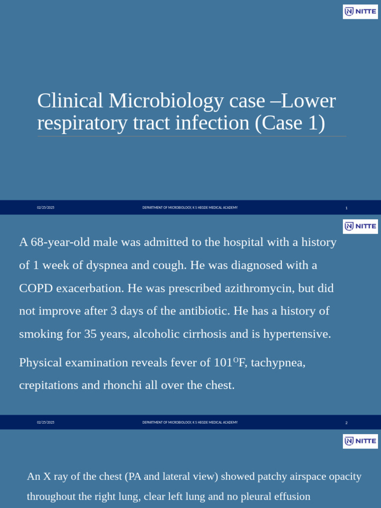 A. Klebsiella Pneumoniae (Case) | PDF | Pneumonia | Respiratory Diseases