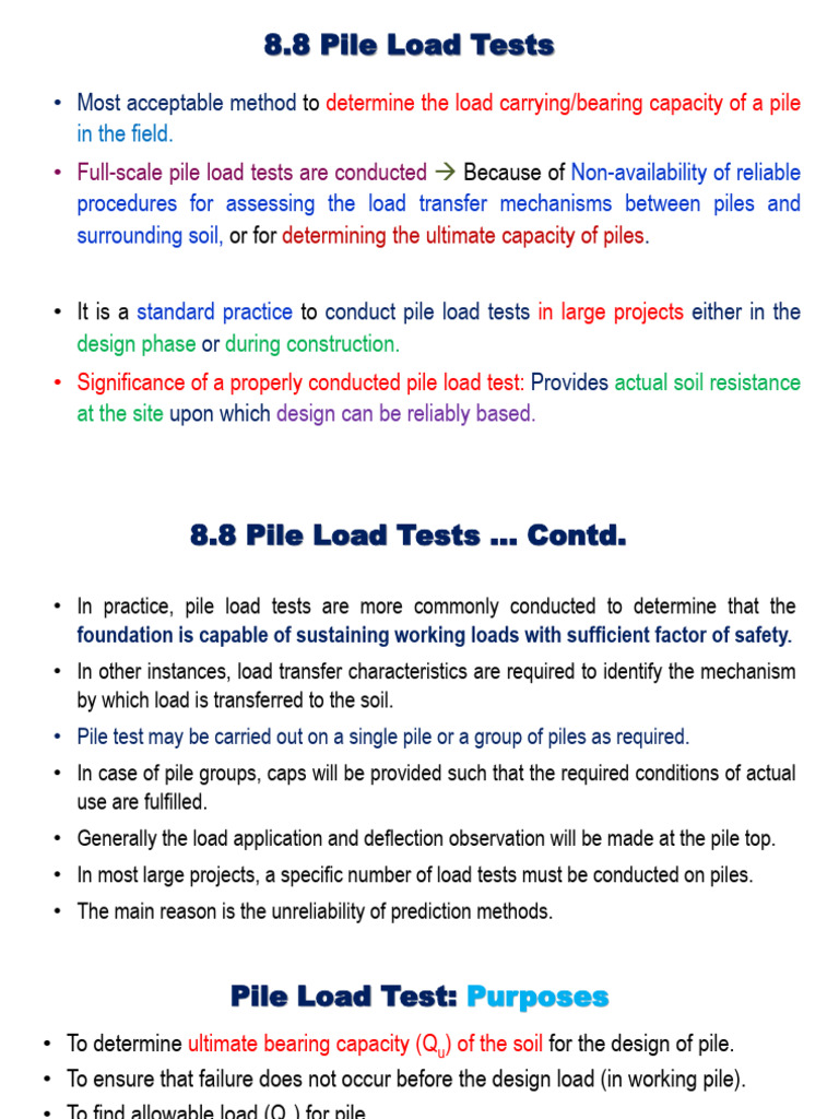Pile Load Capacity From Pile Load Test | PDF | Deep Foundation ...