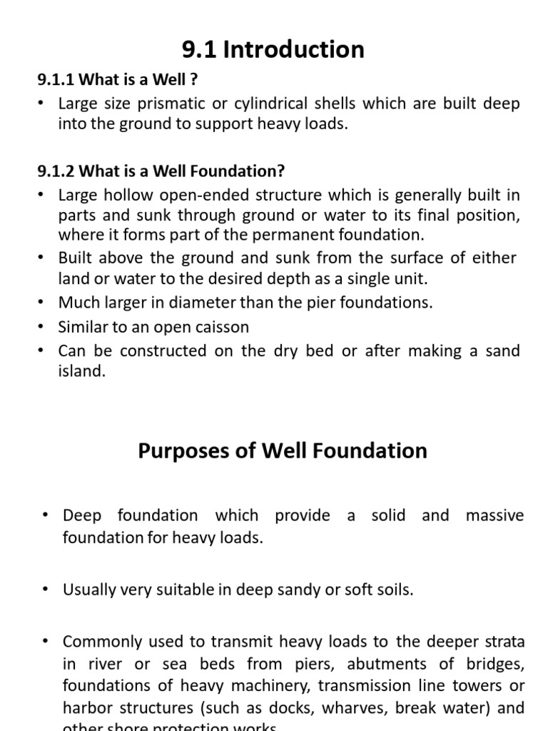 Understanding Well Foundations and Caissons | PDF | Deep Foundation ...