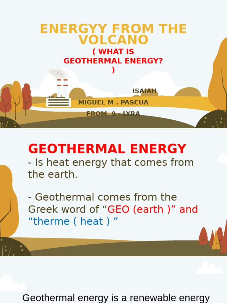 Geothermal Energy Pros Cons Lesson For Middle School | PDF