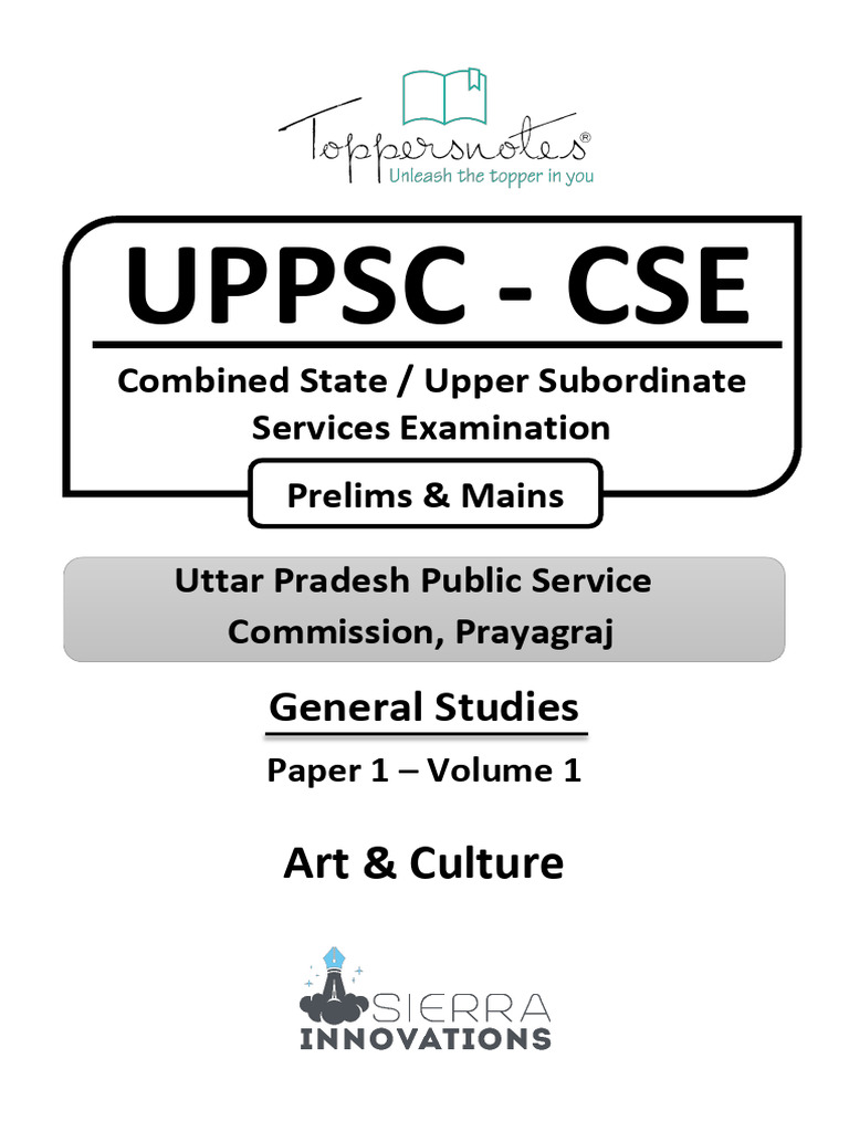 UPPSC CSE Art & Culture Paper 1 Guide | PDF
