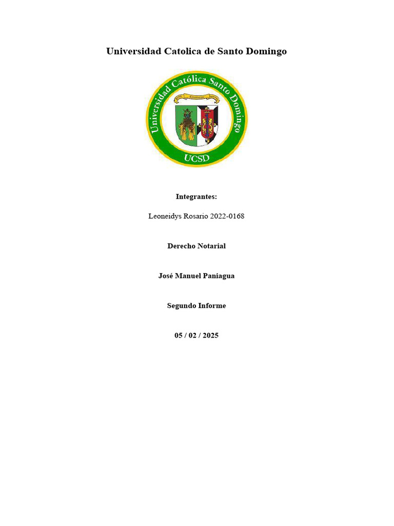 Segundo Informe - derecho notarial | PDF