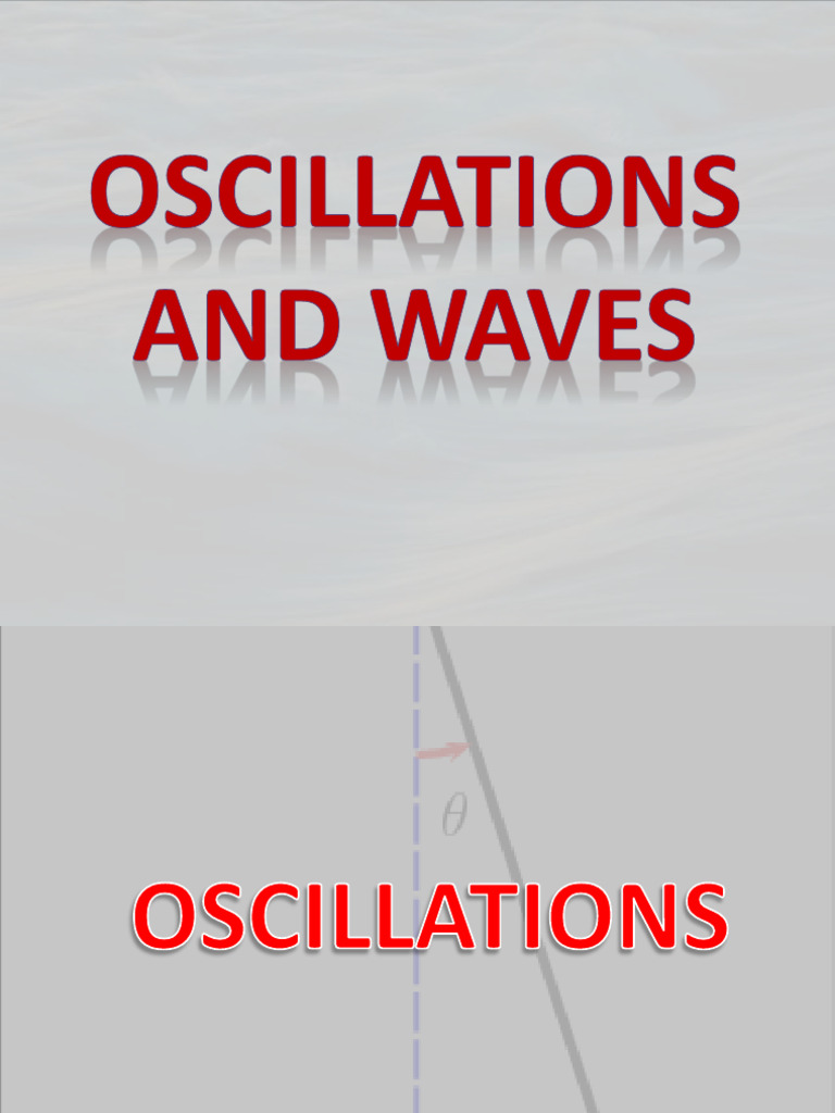15.8 Wave and Oscillation | PDF | Waves | Oscillation