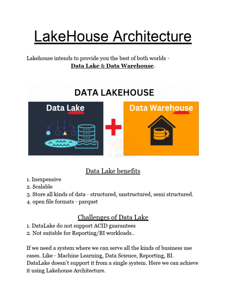 Databricks LakeHouse Architectre | PDF | Cache (Computing) | Computer Science