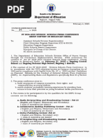 FINAL Matrix of Activities DSPC 2025 | PDF | Mass Media | Journalism