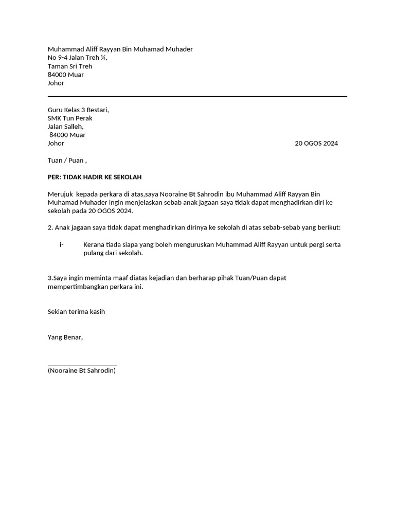 Muhammad Aliff Rayyan Bin Muhamad Muhader | PDF